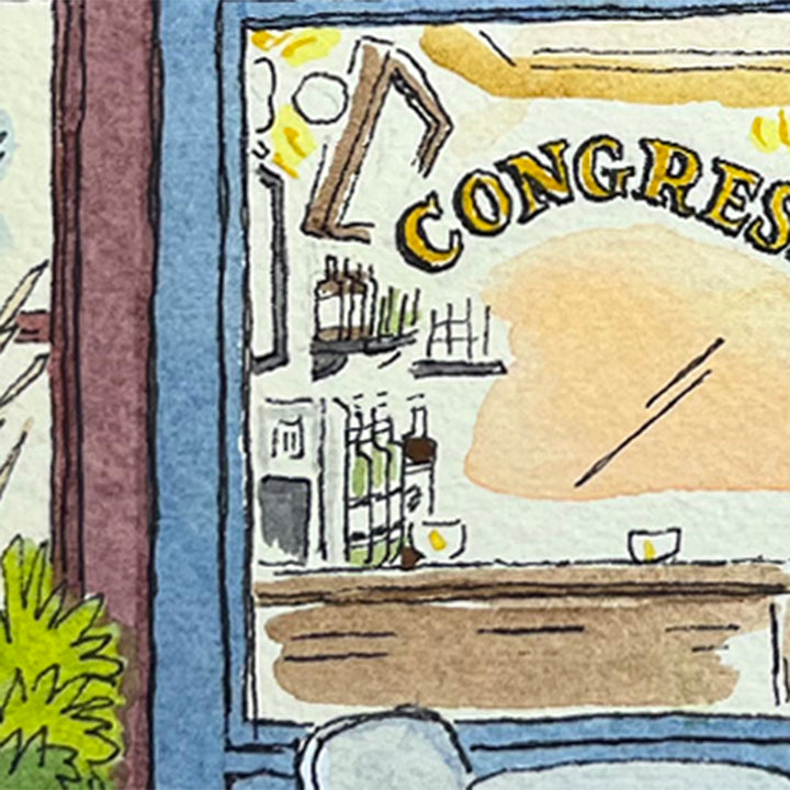 Congress Bar – Cobble Hill Brooklyn Art Print by John Tebeau | John ...