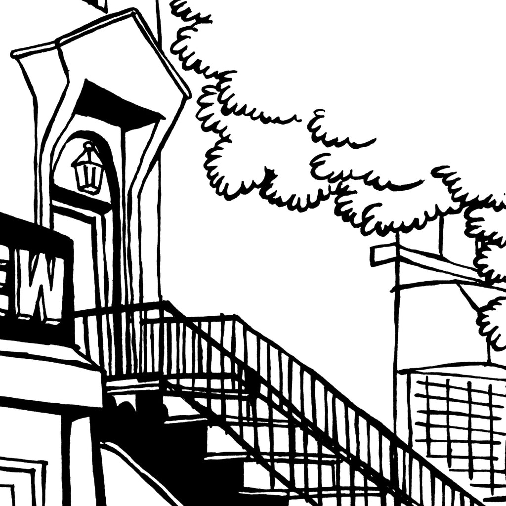 Bed-Vyne Brew of Brooklyn: Original Art by John Tebeau (ink on paper ...