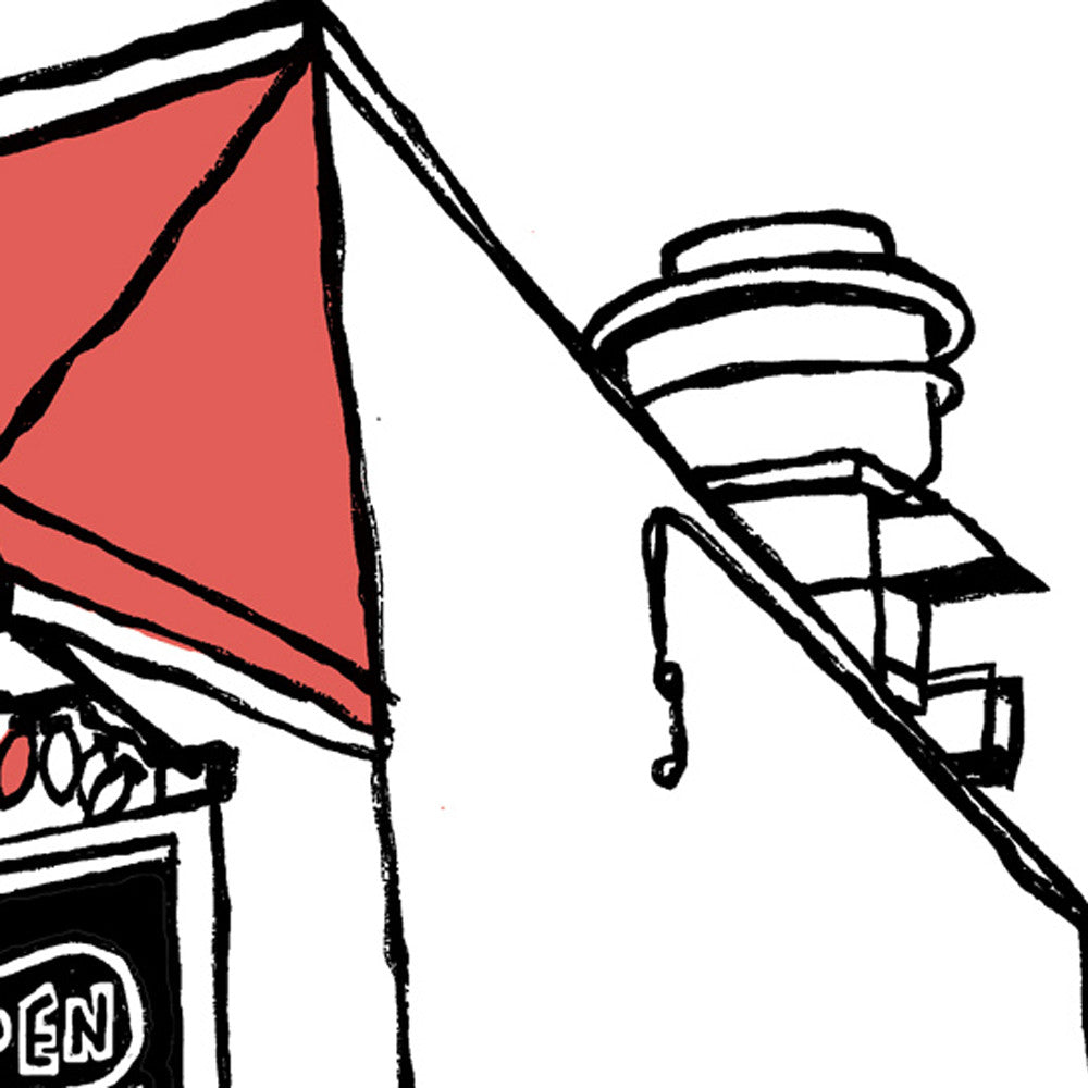 Krazy Jim’s Blimpy Burger Print – Ann Arbor Icon by Tebeau | John ...