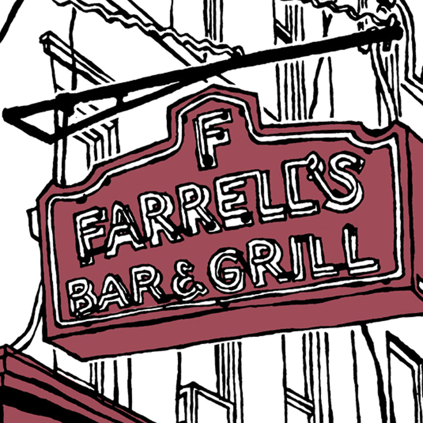 Farrell's Bar of Brooklyn, New York signed prints. | John Tebeau Art