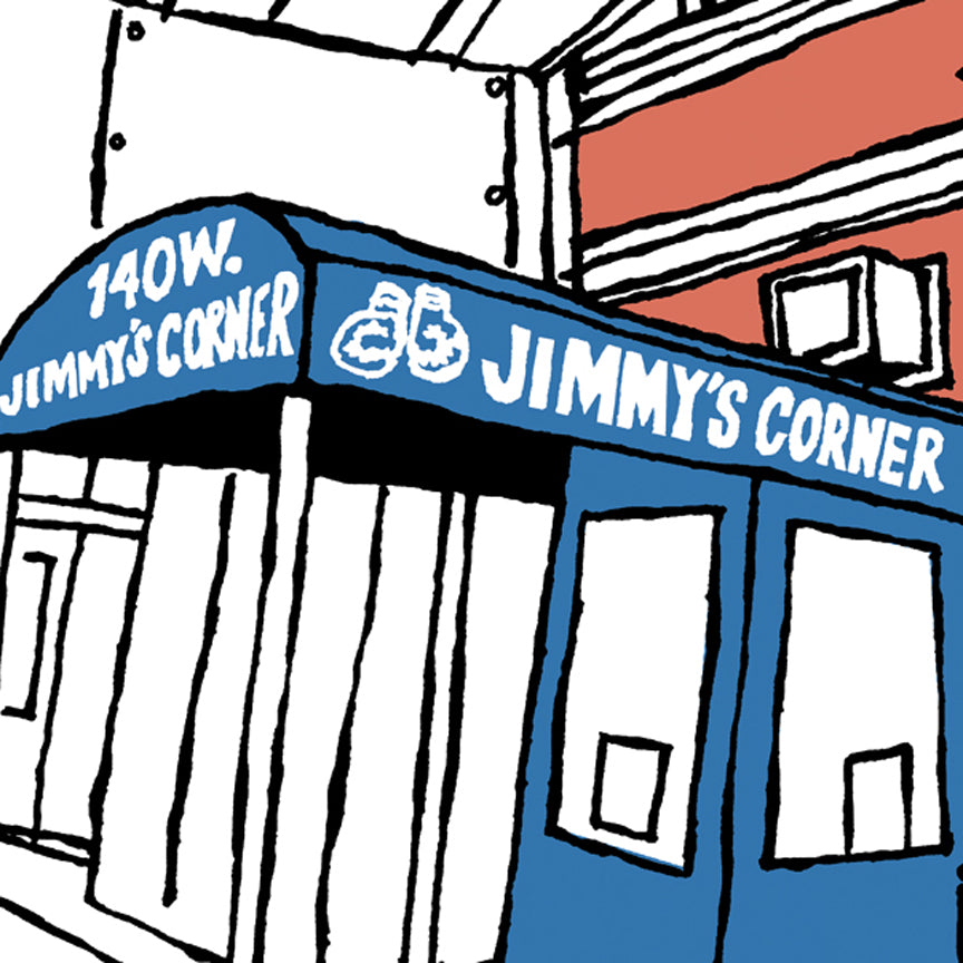 Jimmy’s Corner – Times Square Dive Bar Art Print by John Tebeau | John ...
