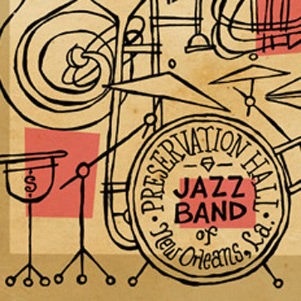 Preservation Hall Jazz Poster art, signed and numbered | John Tebeau Art